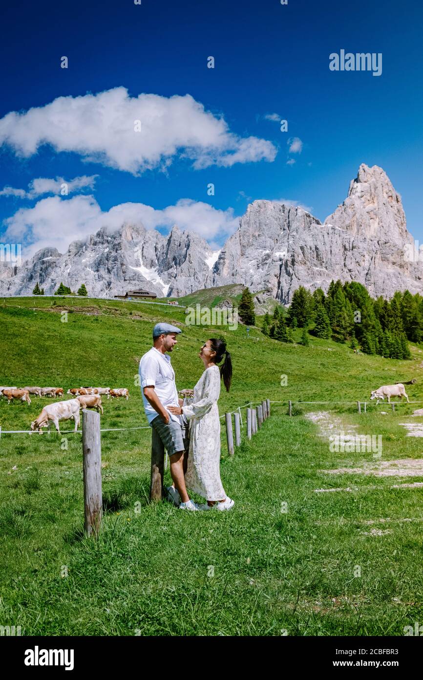 Pale di San Martino from Baita Segantini - Passo Rolle italy,Couple ...