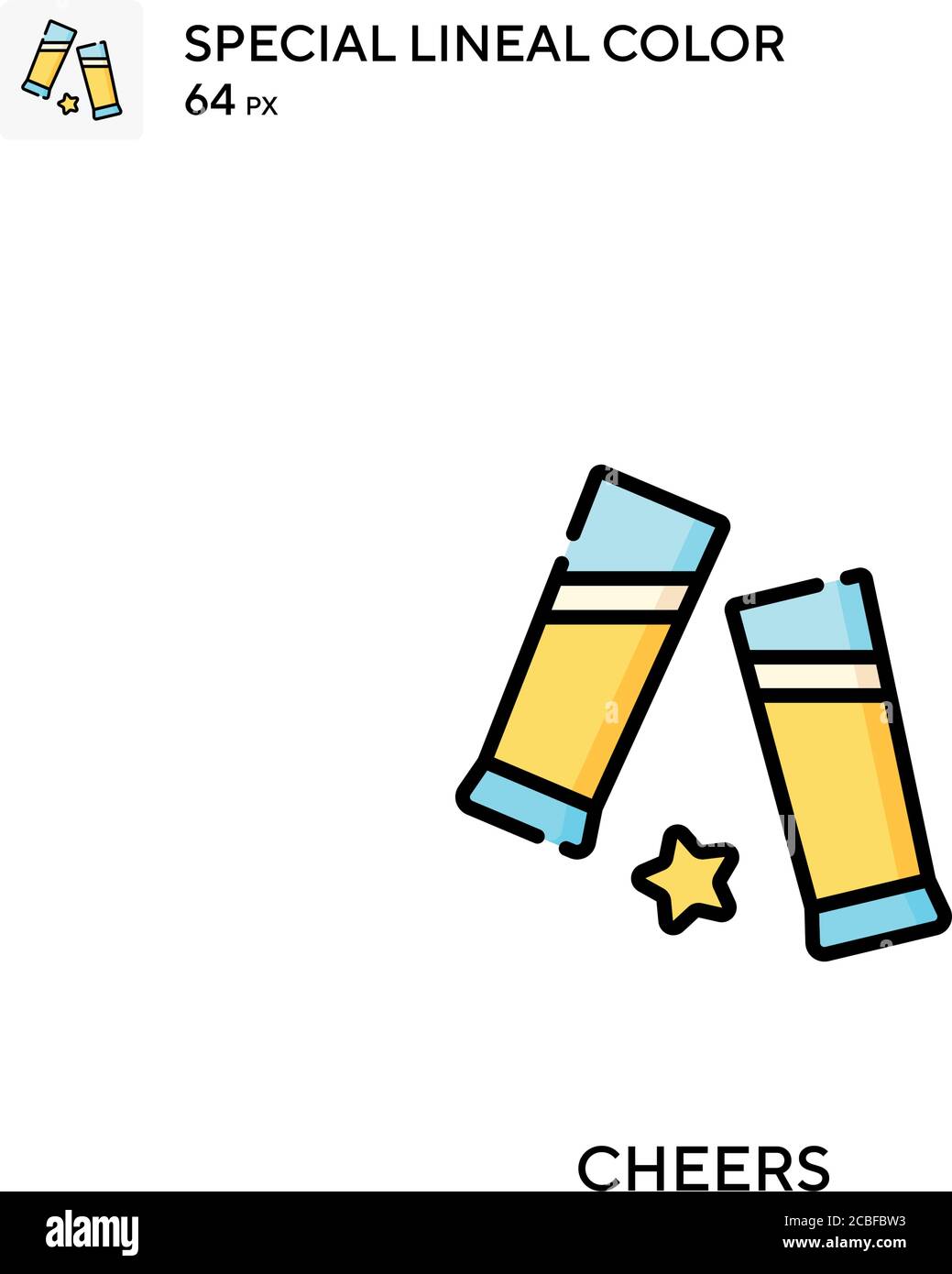 Cheers Simple vector icon. Cheers icons for your business project Stock ...