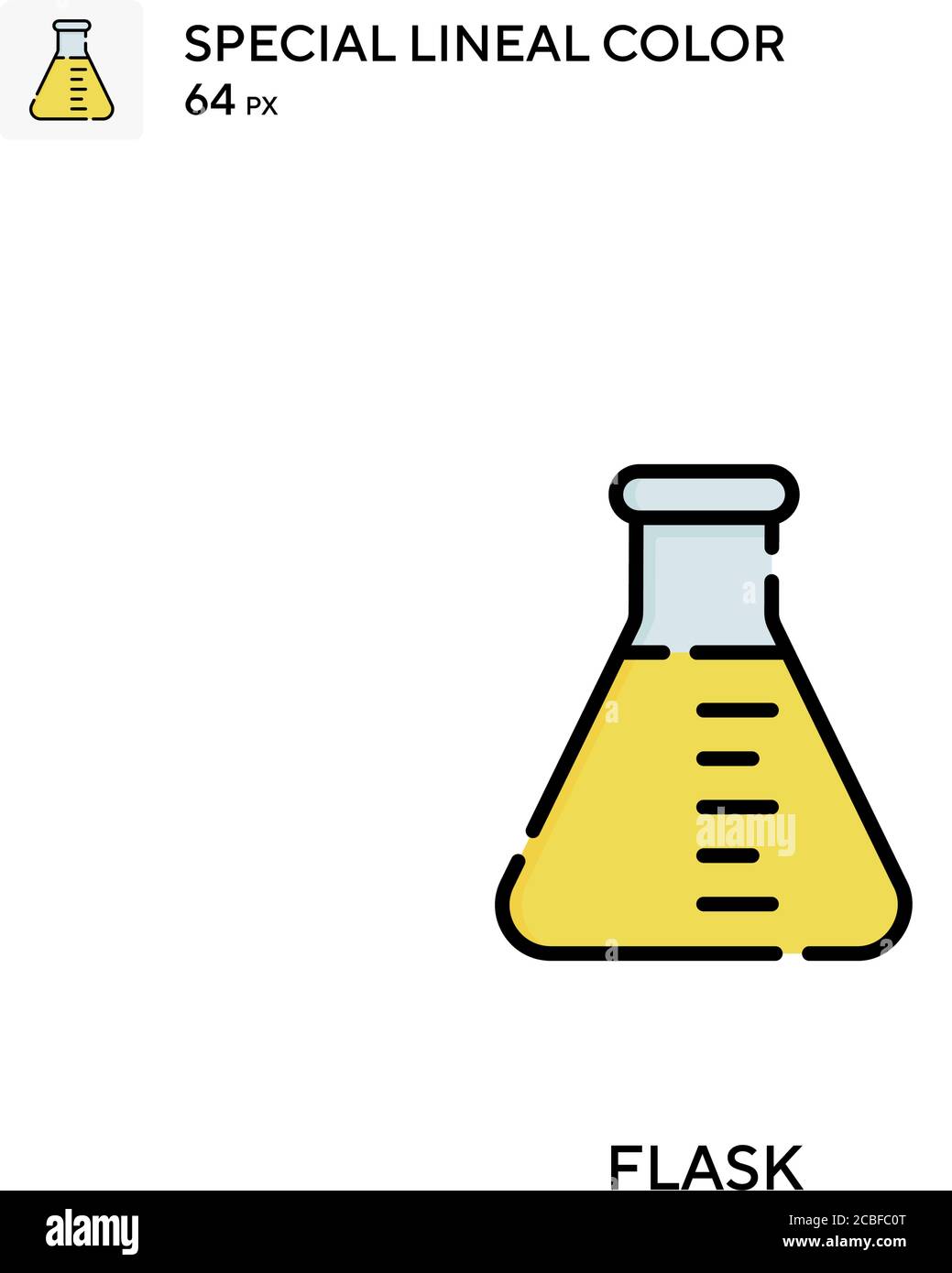 Flask Simple vector icon. Flask icons for your business project Stock ...