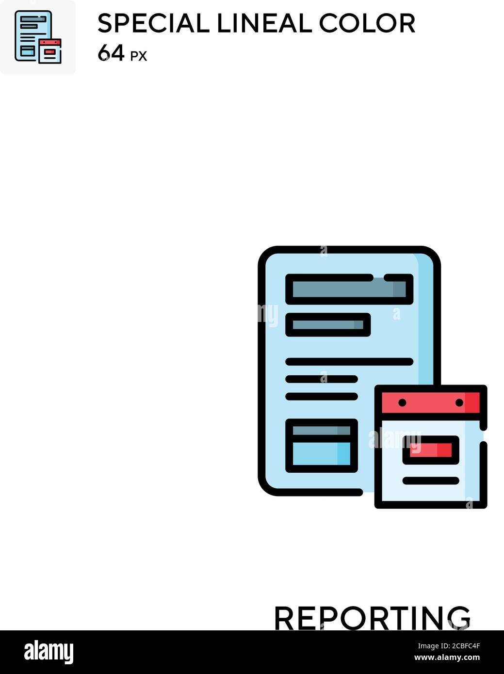 Reporting Simple vector icon. Reporting icons for your business project ...