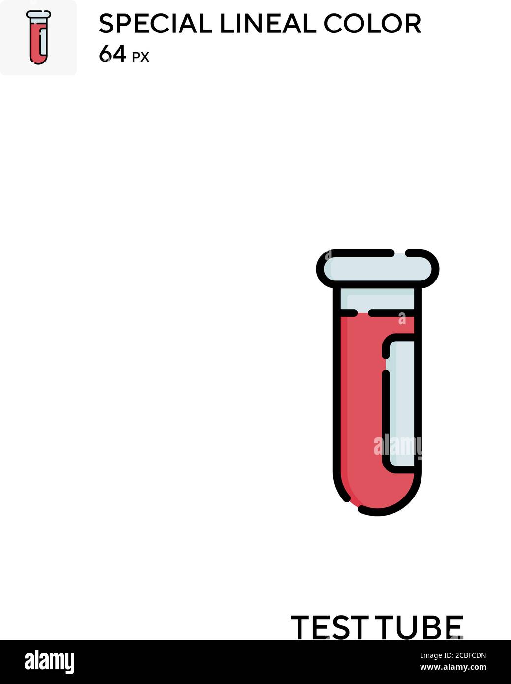 Test tube Simple vector icon. Test tube icons for your business project ...