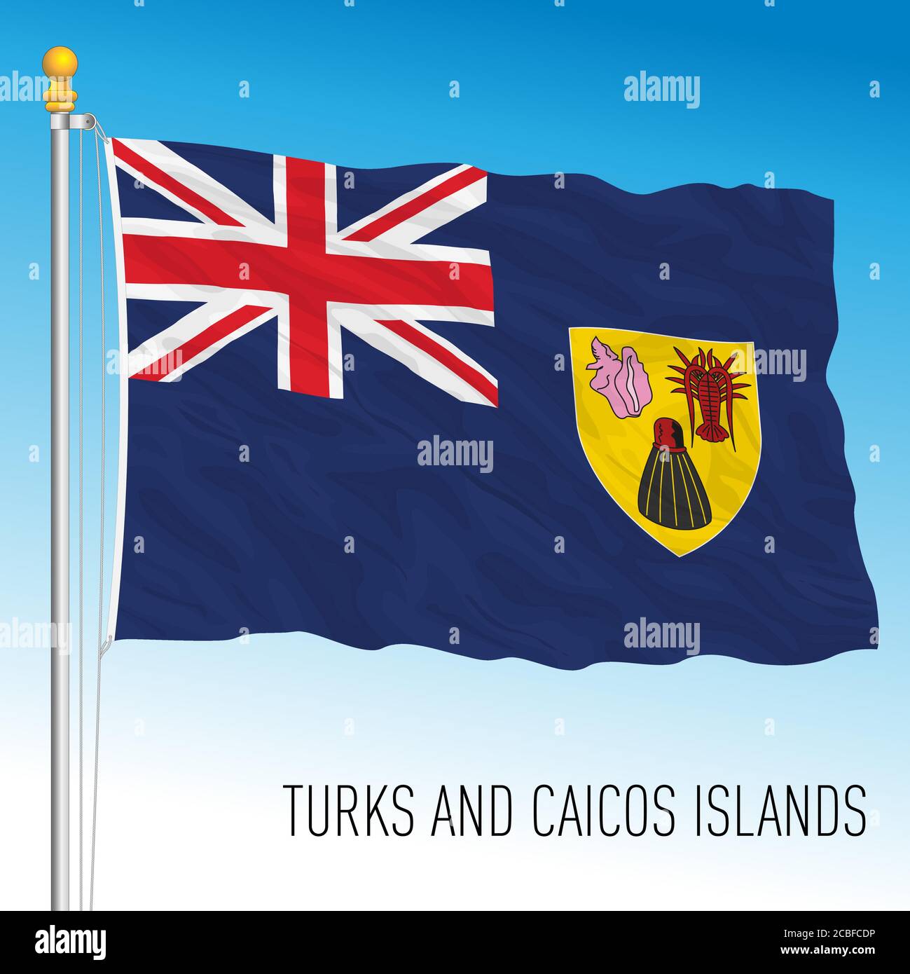 Turks and caicos island flag hi-res stock photography and images - Alamy
