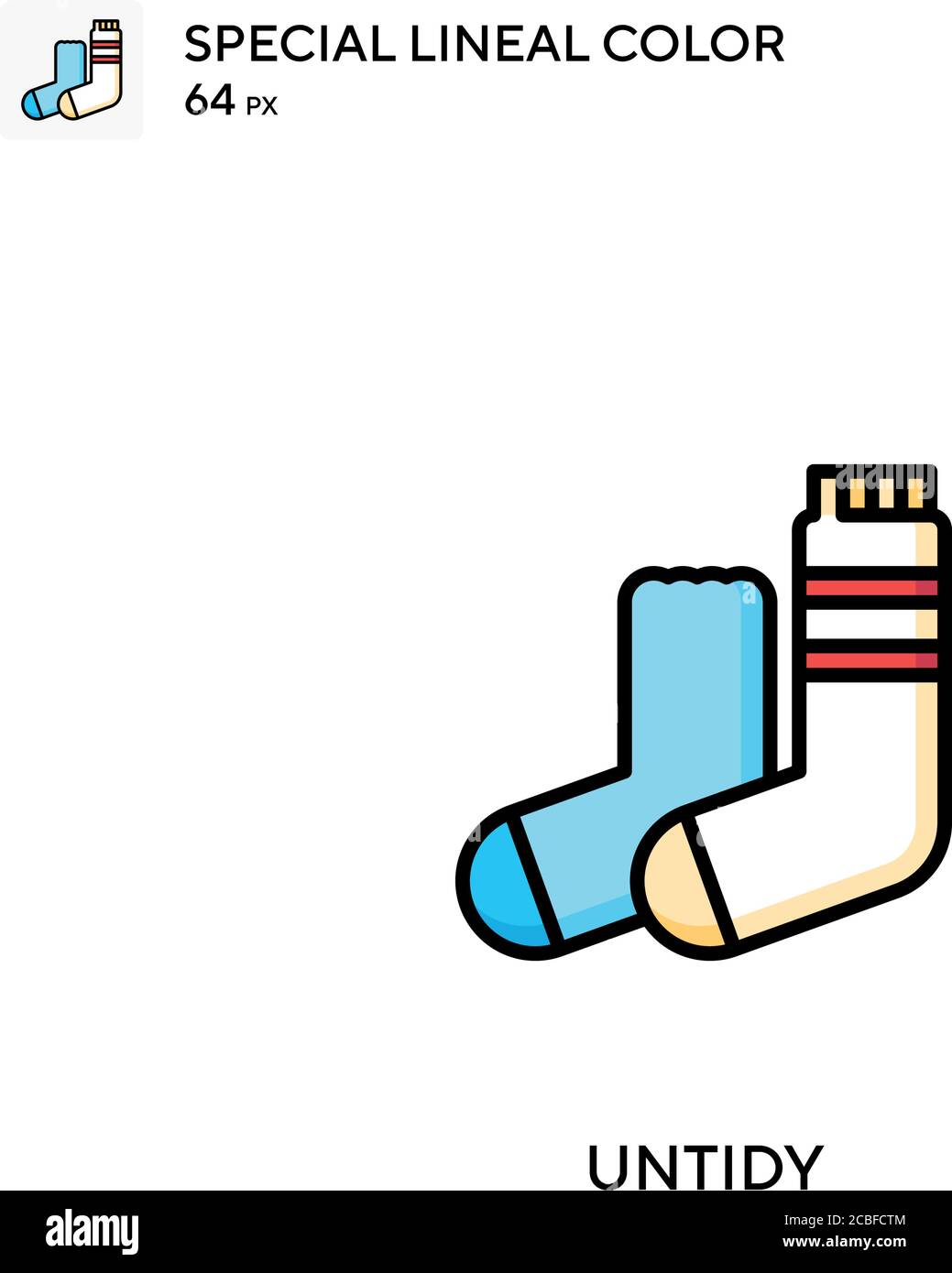 Untidy Simple vector icon. Untidy icons for your business project Stock ...