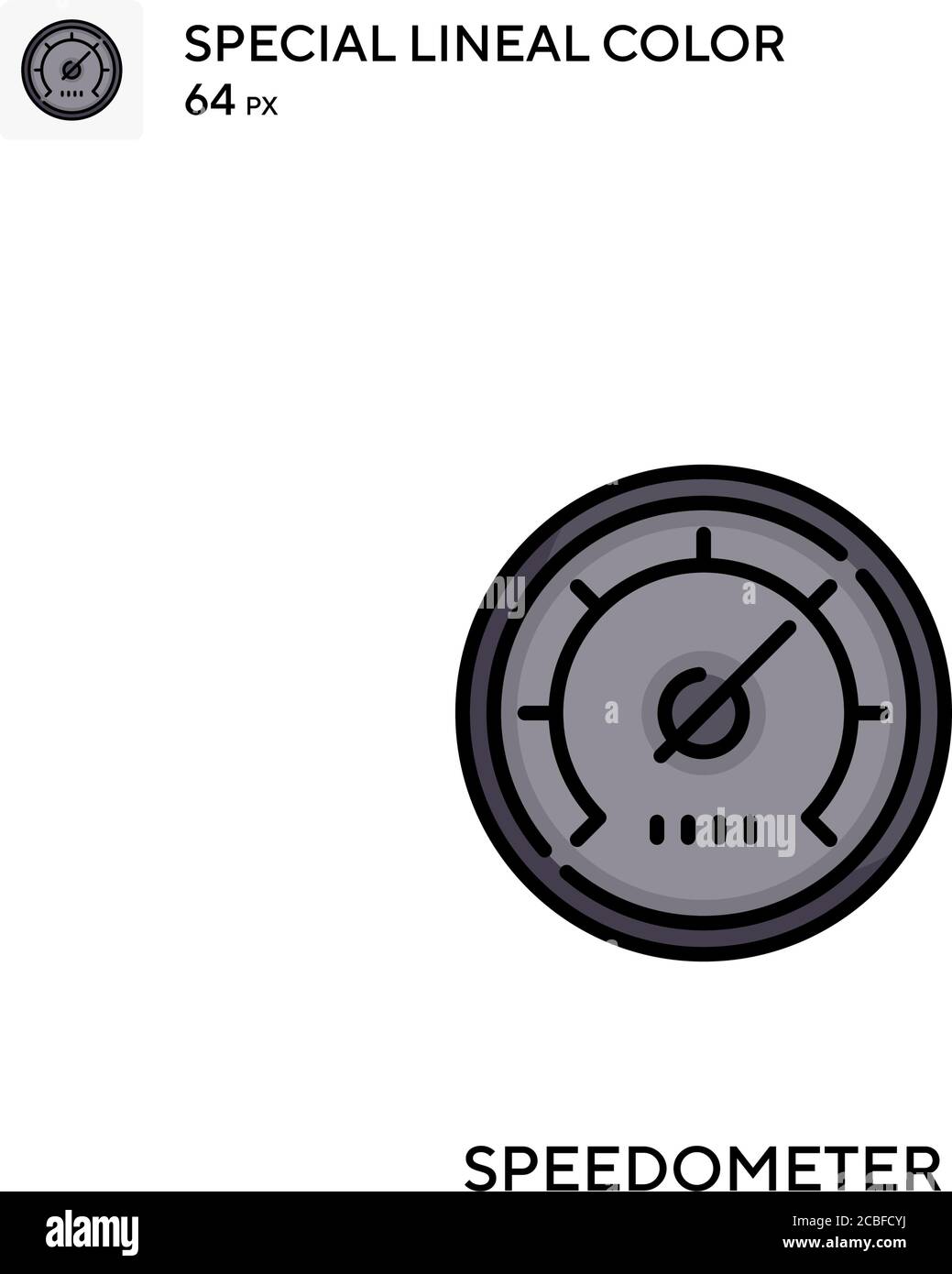 Speedometer Simple vector icon. Speedometer icons for your business ...