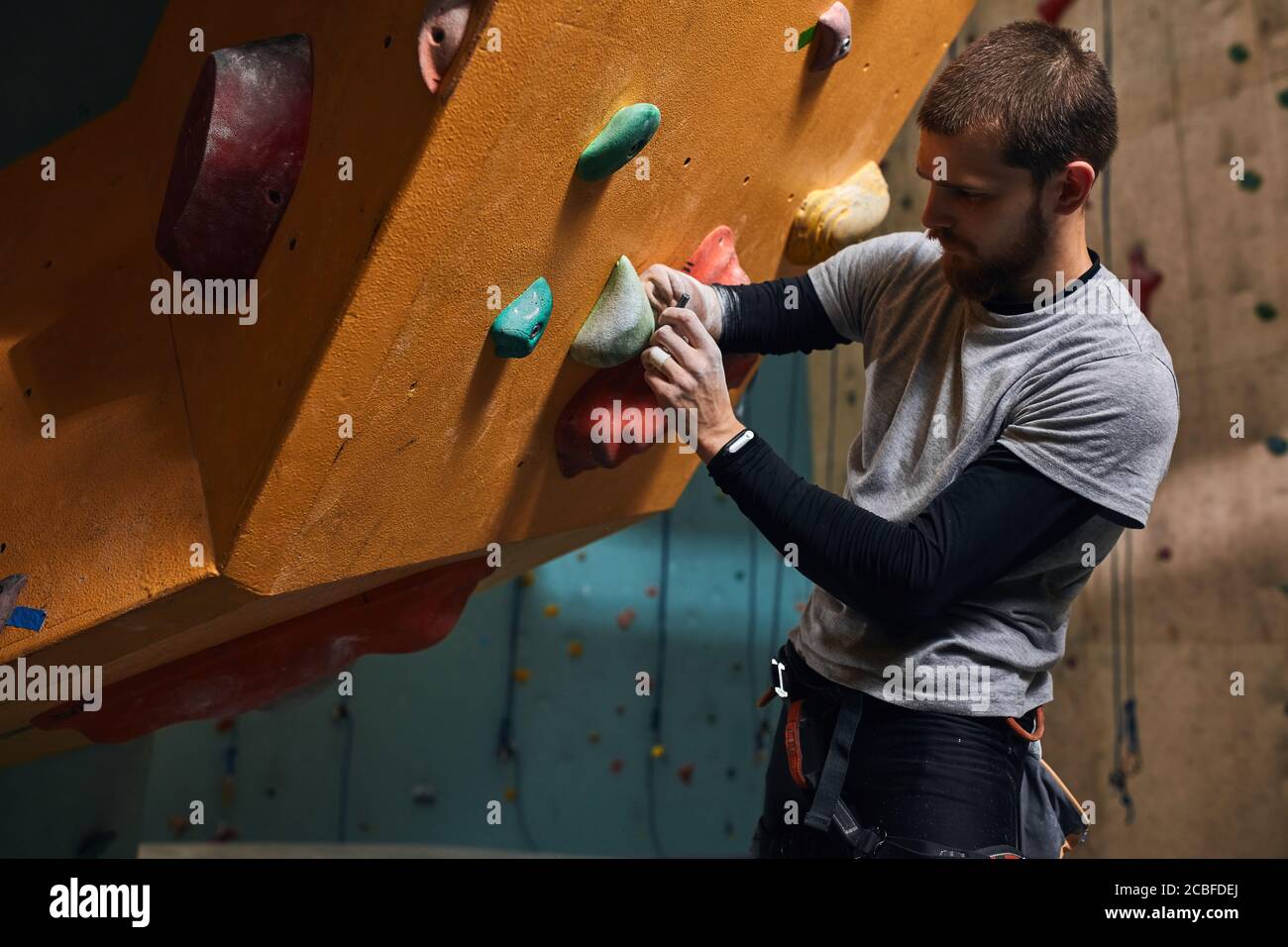 Edge rock gym hi-res stock photography and images - Alamy