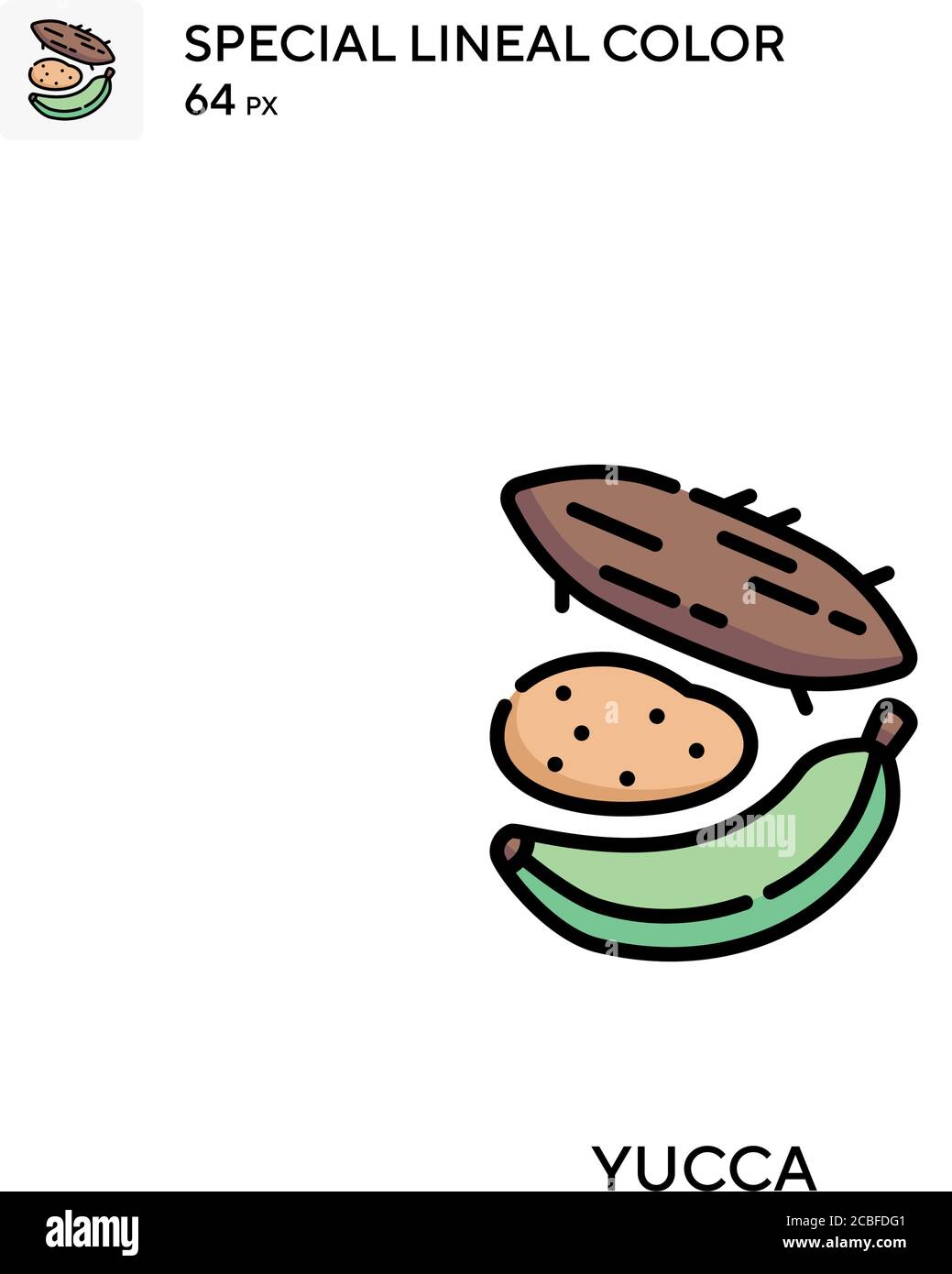 Yucca Simple vector icon. Yucca icons for your business project Stock ...