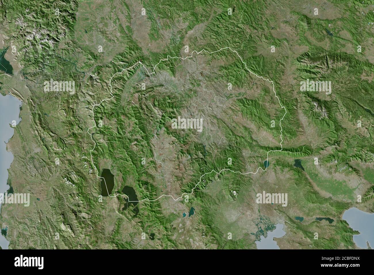 Macedonia country profile map hi-res stock photography and images - Alamy