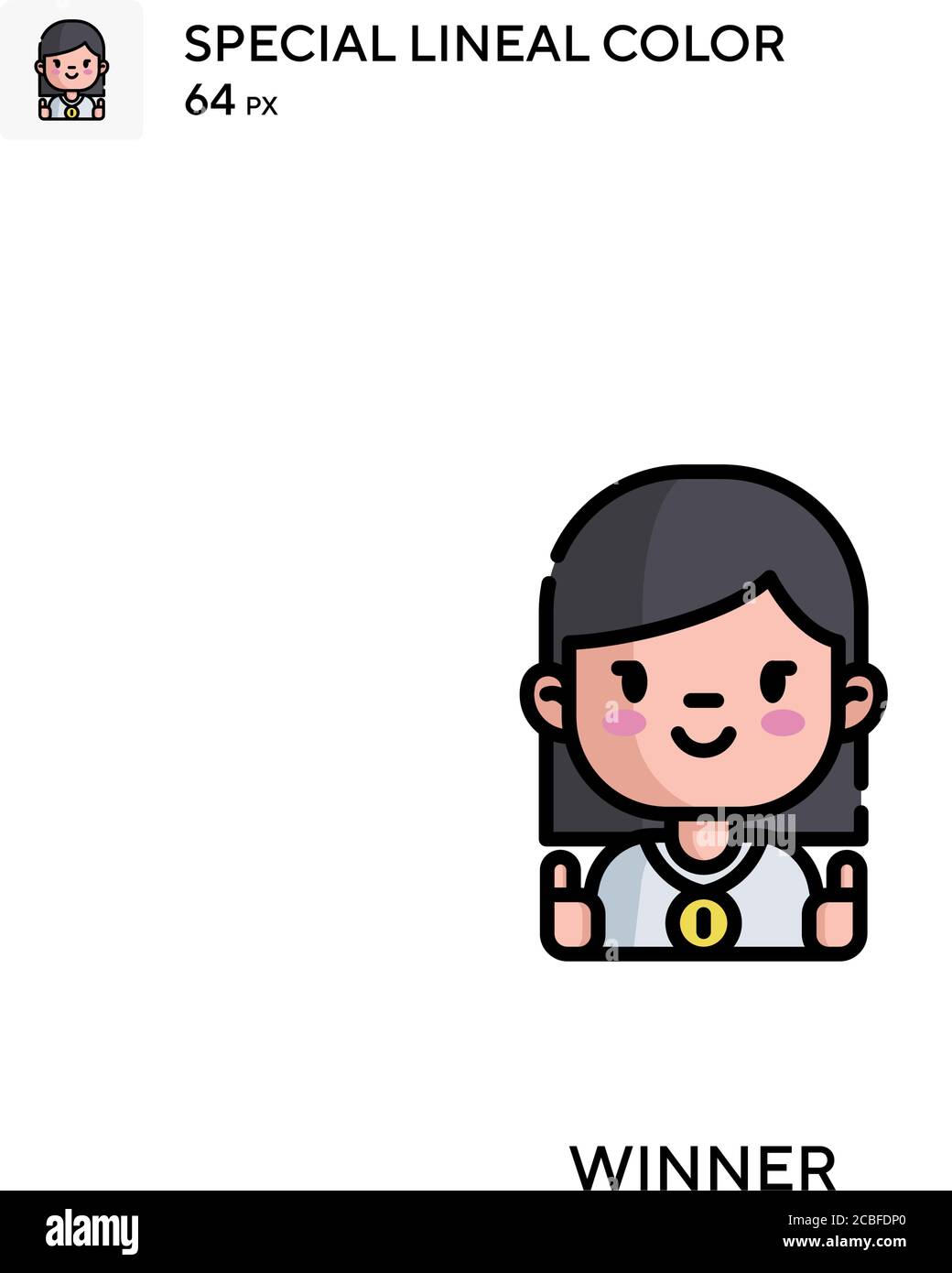 Winner Simple vector icon. Winner icons for your business project Stock ...