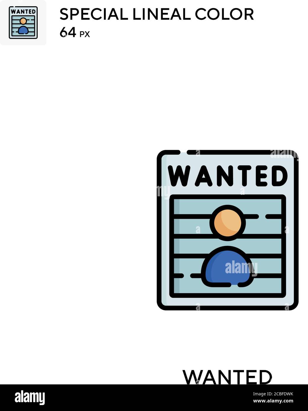 Wanted Simple vector icon. Wanted icons for your business project Stock ...