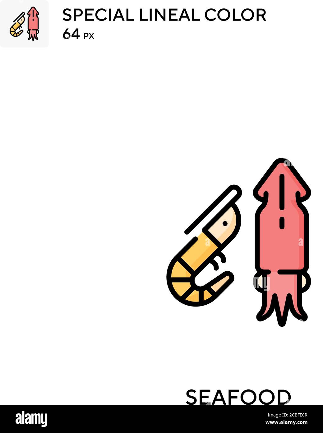 Seafood Simple vector icon. Seafood icons for your business project ...