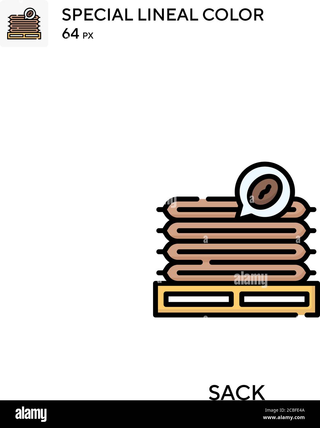 Sack Simple vector icon. Sack icons for your business project Stock ...