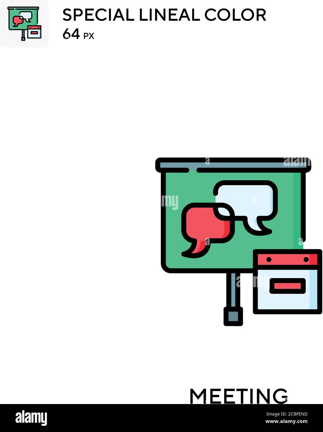 Meeting Simple vector icon. Meeting icons for your business project ...