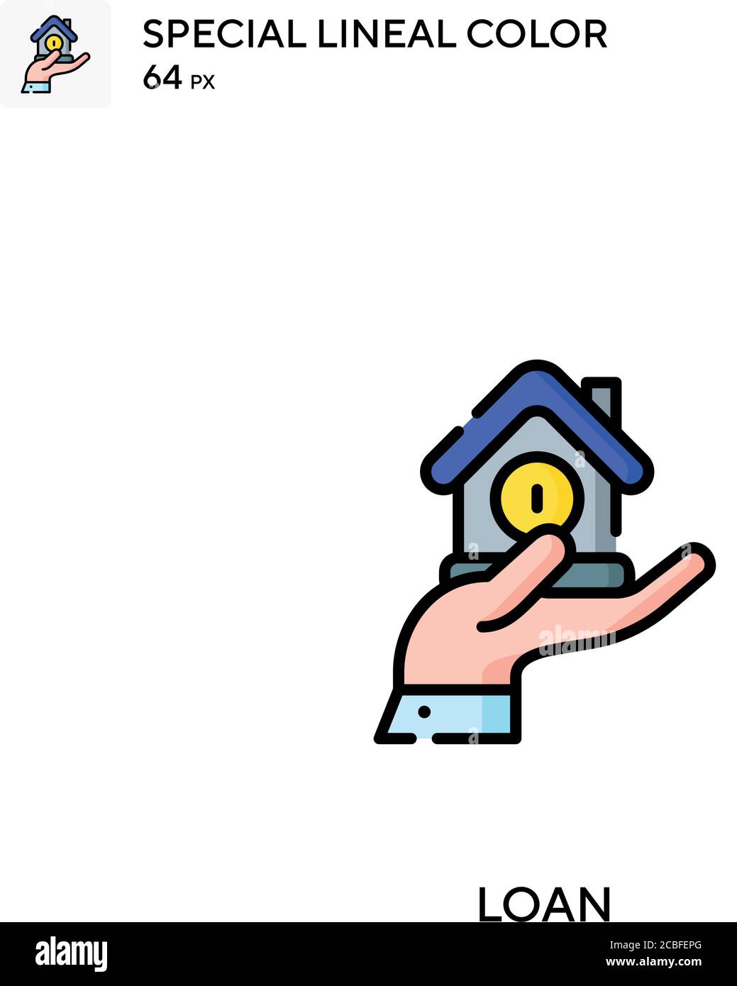 Loan Simple vector icon. Loan icons for your business project Stock ...