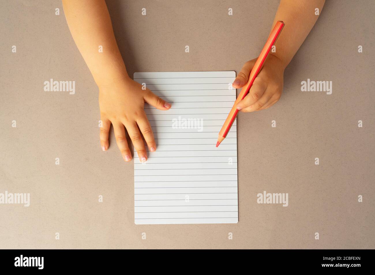 Open hand child on notebook hi-res stock photography and images - Alamy