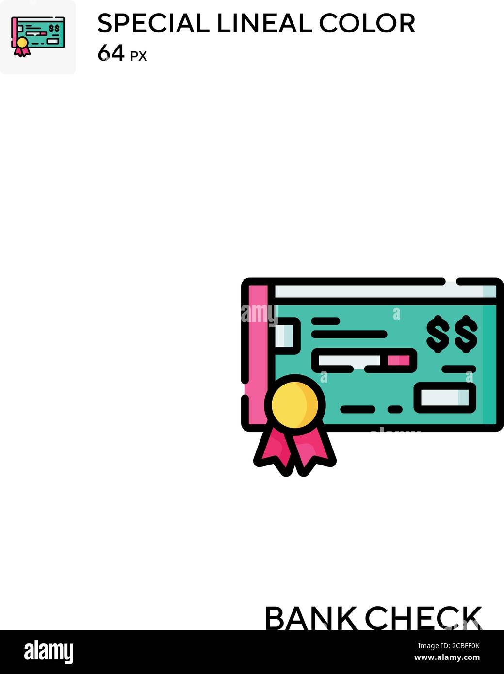 Bank check Simple vector icon. Bank check icons for your business ...