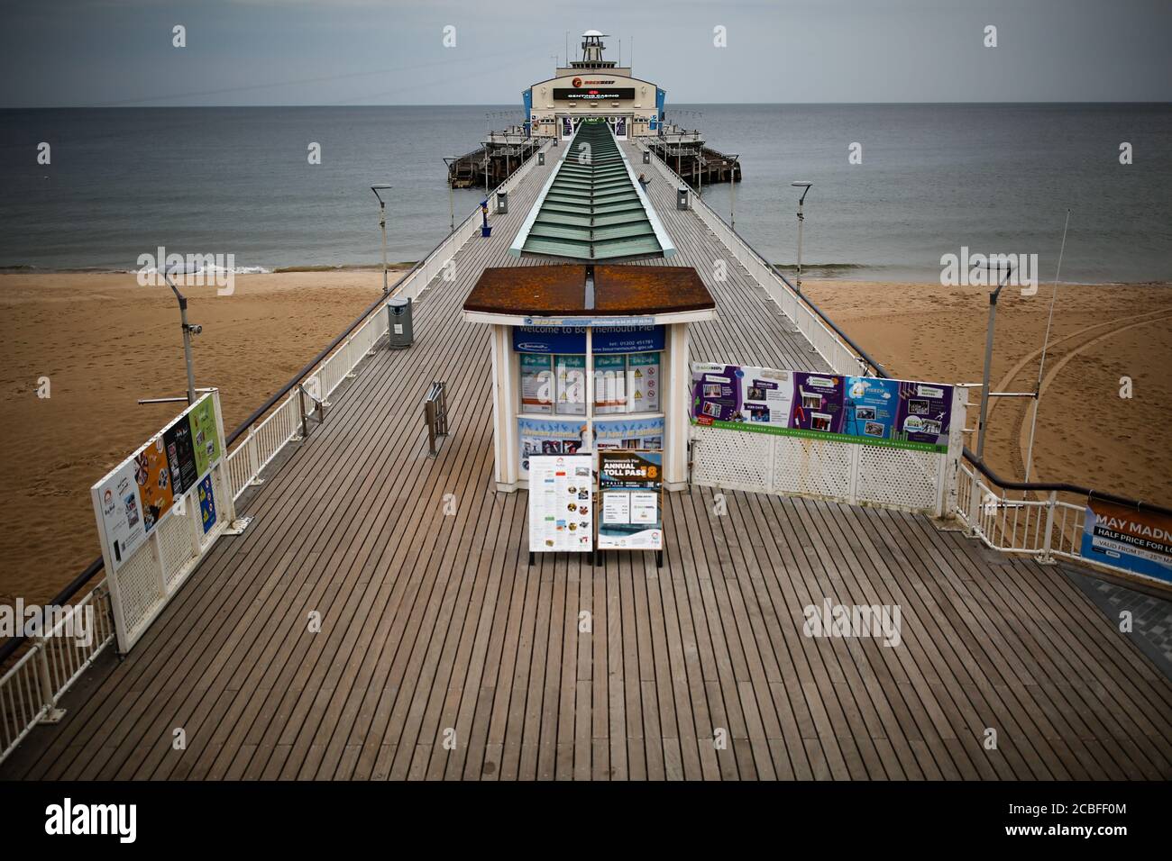 Aerial View Of Bournemouth Pier and Beach Stock Photo - Alamy