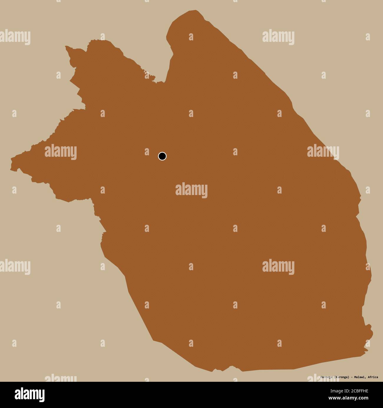 Shape of Karonga, district of Malawi, with its capital isolated on a ... Shape of Karonga, district of Malawi, with its capital isolated on a ...