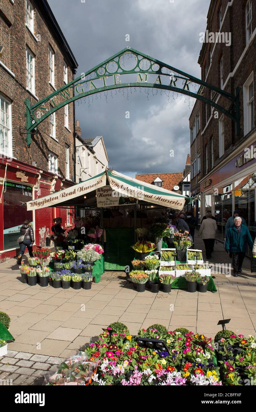 Newgate market york north yorkshire hi-res stock photography and images ...