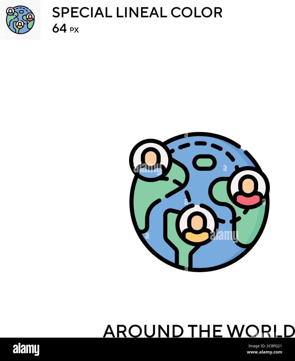 Around the world Simple vector icon. Around the world icons for your ...