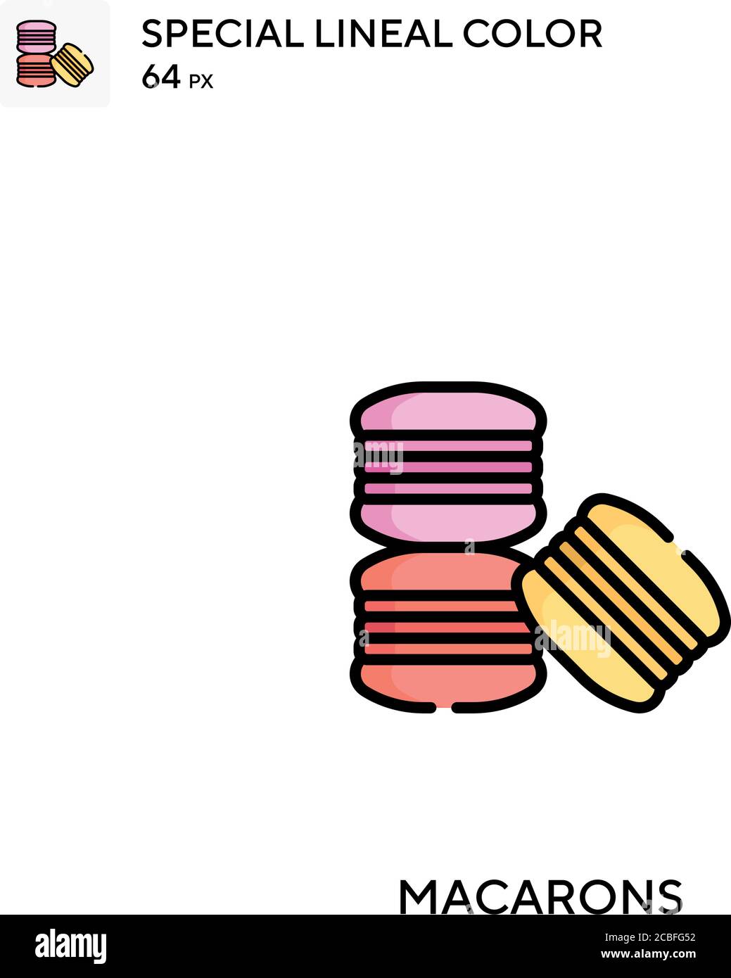 Macarons Simple vector icon. Macarons icons for your business project Stock Vector Image & Art ...