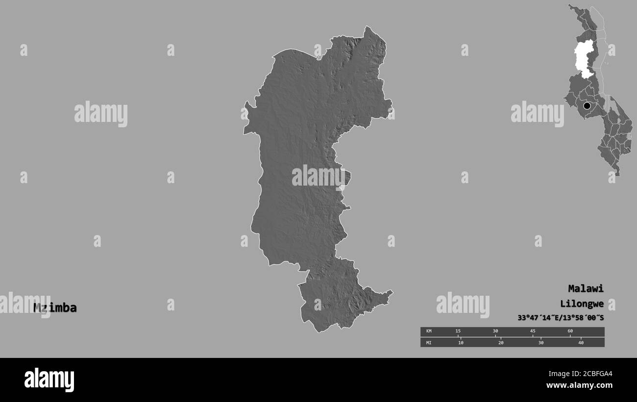 Map of mzimba hi-res stock photography and images - Alamy
