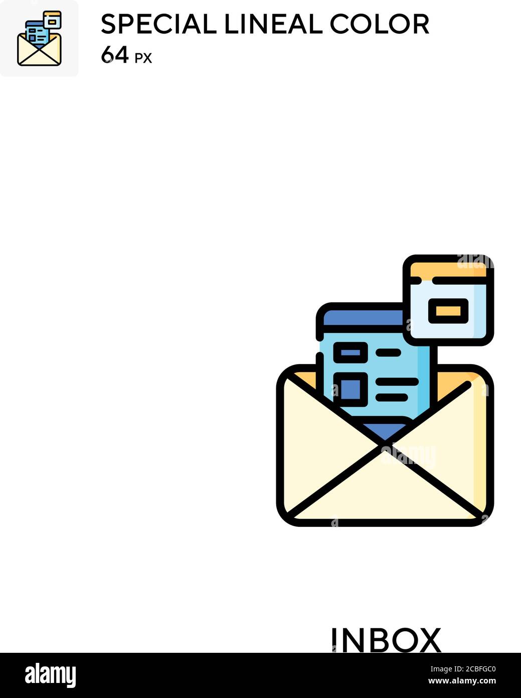 Inbox Simple vector icon. Inbox icons for your business project Stock ...