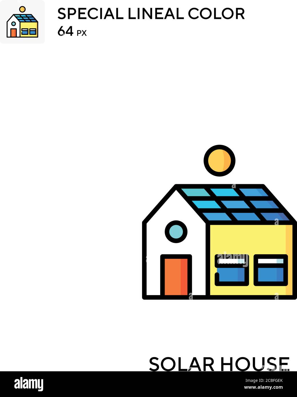 Solar house Simple vector icon. Solar house icons for your business ...