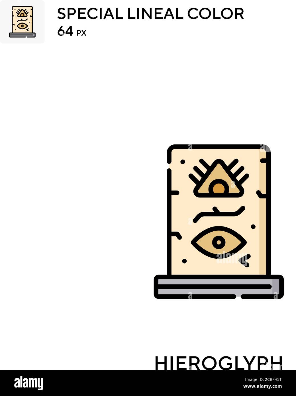 Hieroglyph Simple vector icon. Hieroglyph icons for your business project Stock Vector Image ...