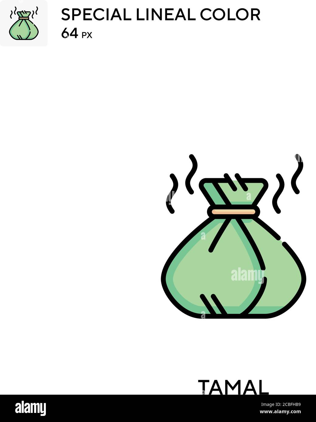 Tamal Simple vector icon. Tamal icons for your business project Stock ...