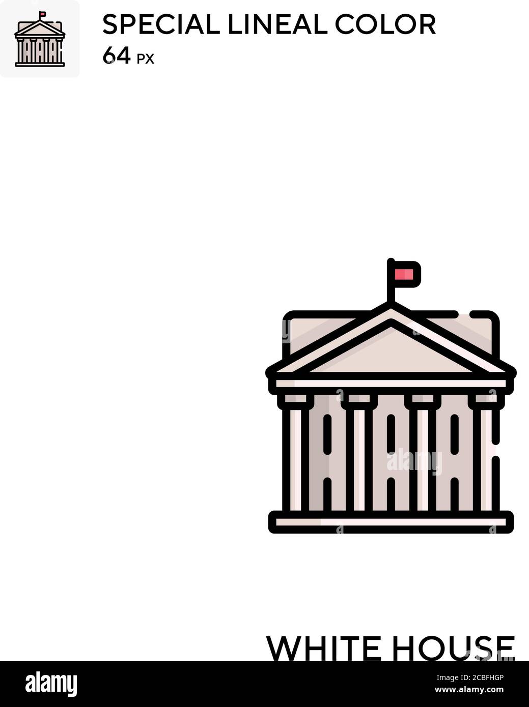 White house Simple vector icon. White house icons for your business ...