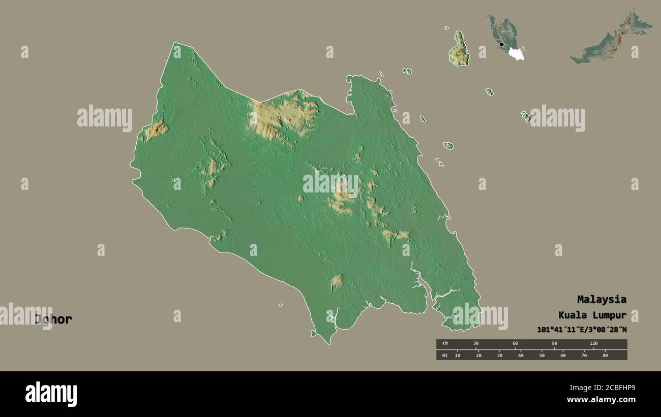 Johore map hi-res stock photography and images - Alamy