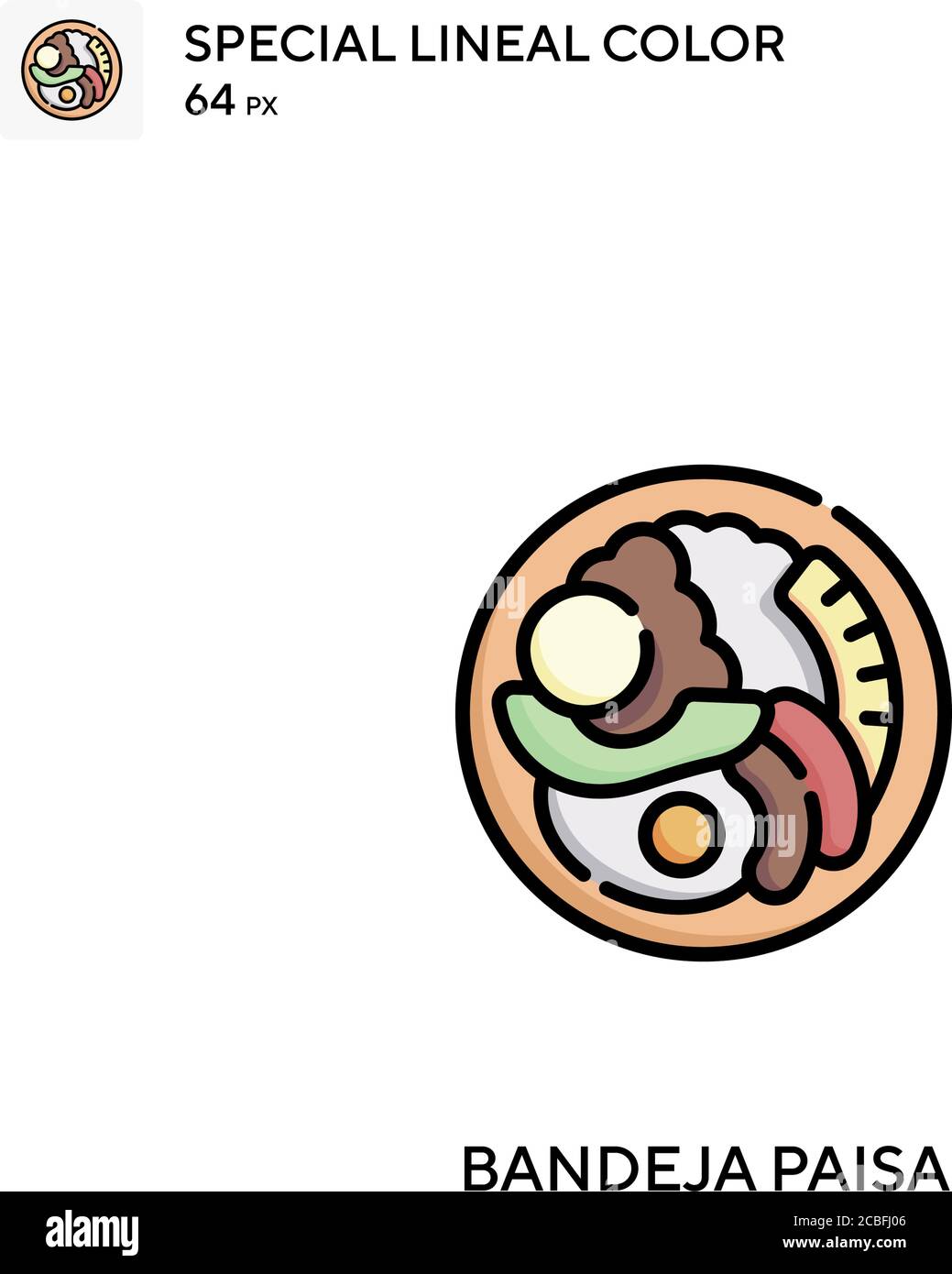 Bandeja paisa Simple vector icon. Bandeja paisa icons for your business ...