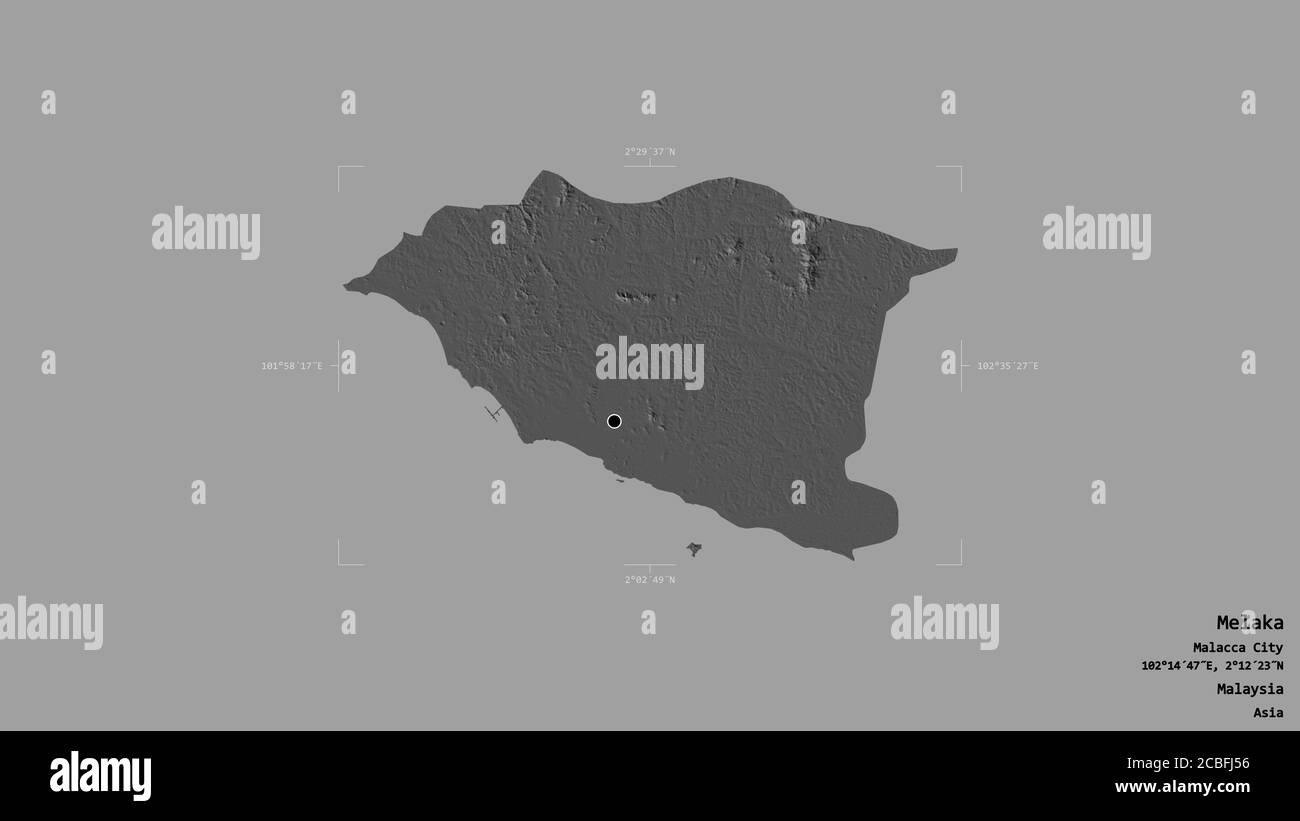 Malacca map Black and White Stock Photos & Images - Alamy