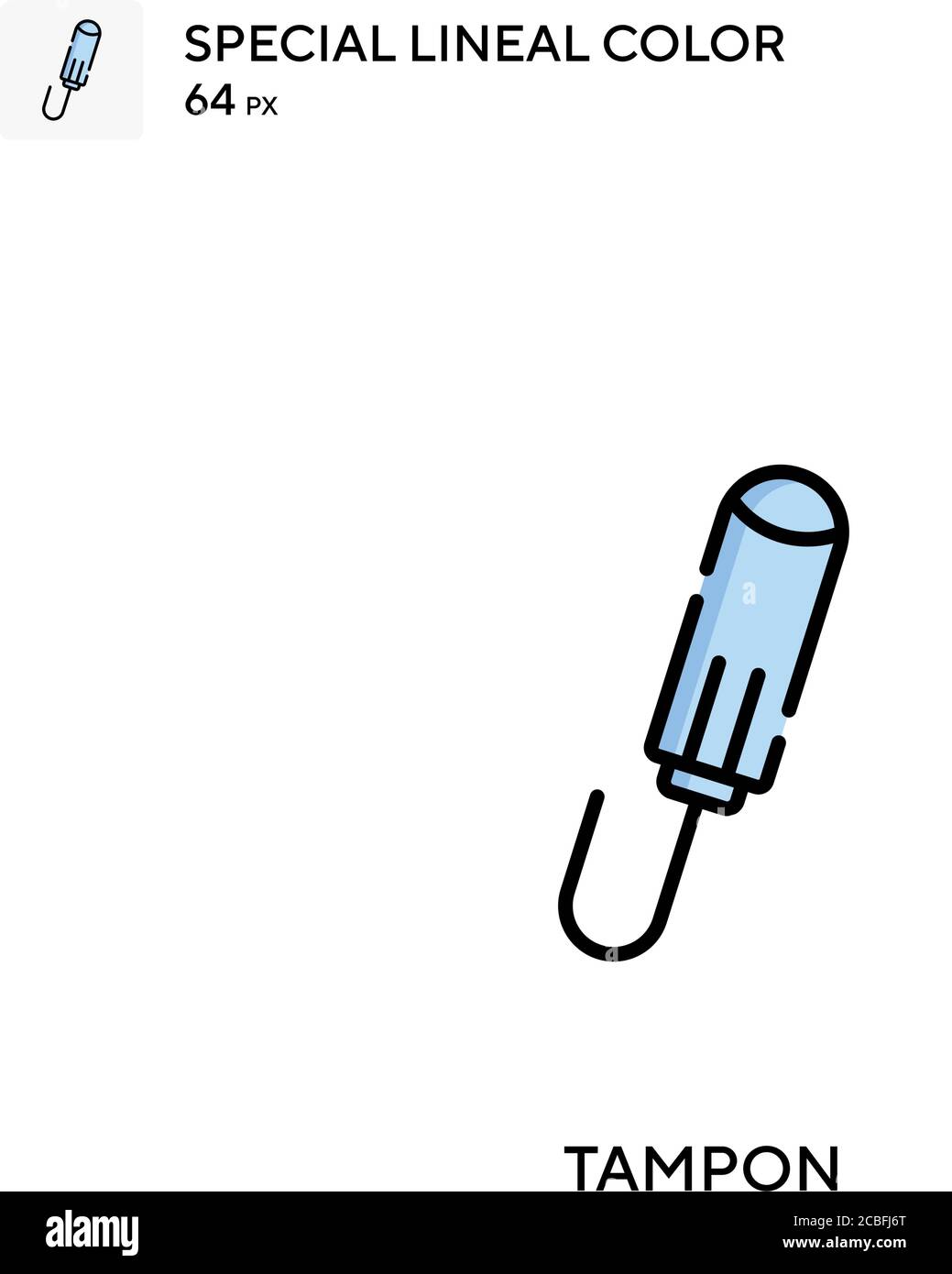 Tampon Simple vector icon. Tampon icons for your business project Stock ...