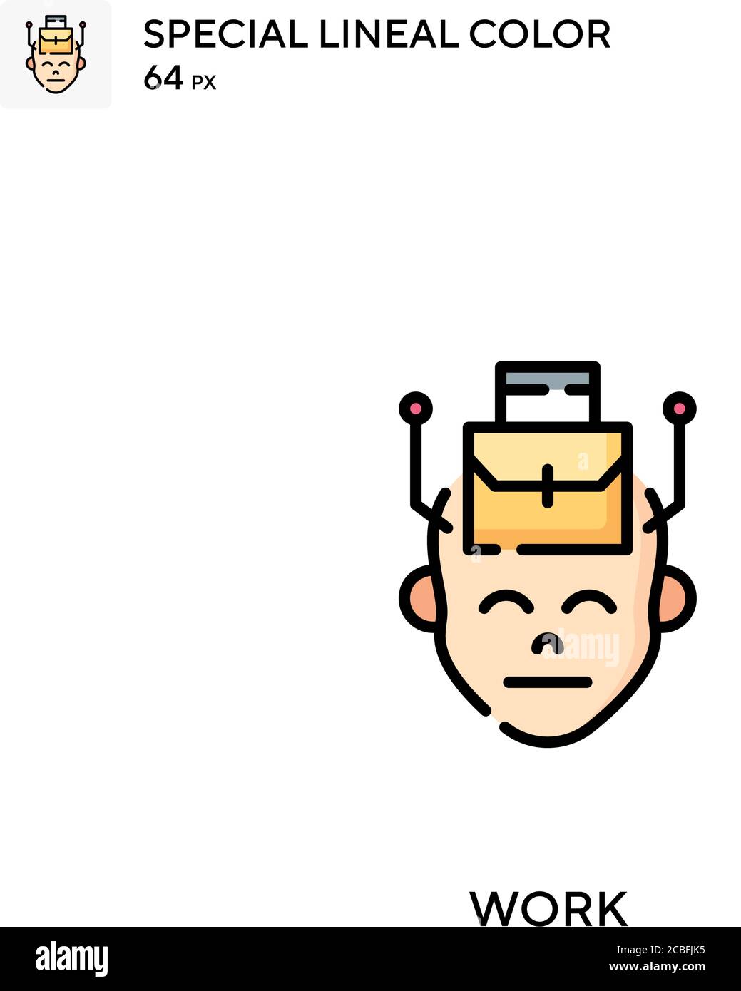 Work Simple vector icon. Work icons for your business project Stock ...