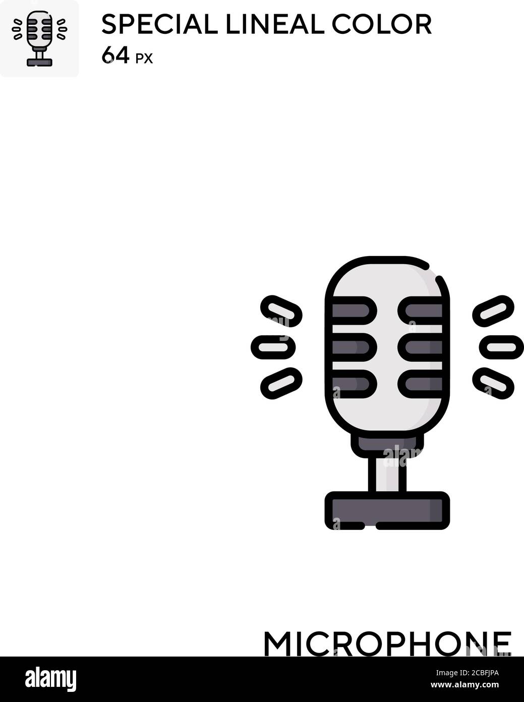 Microphone Simple vector icon. Microphone icons for your business ...
