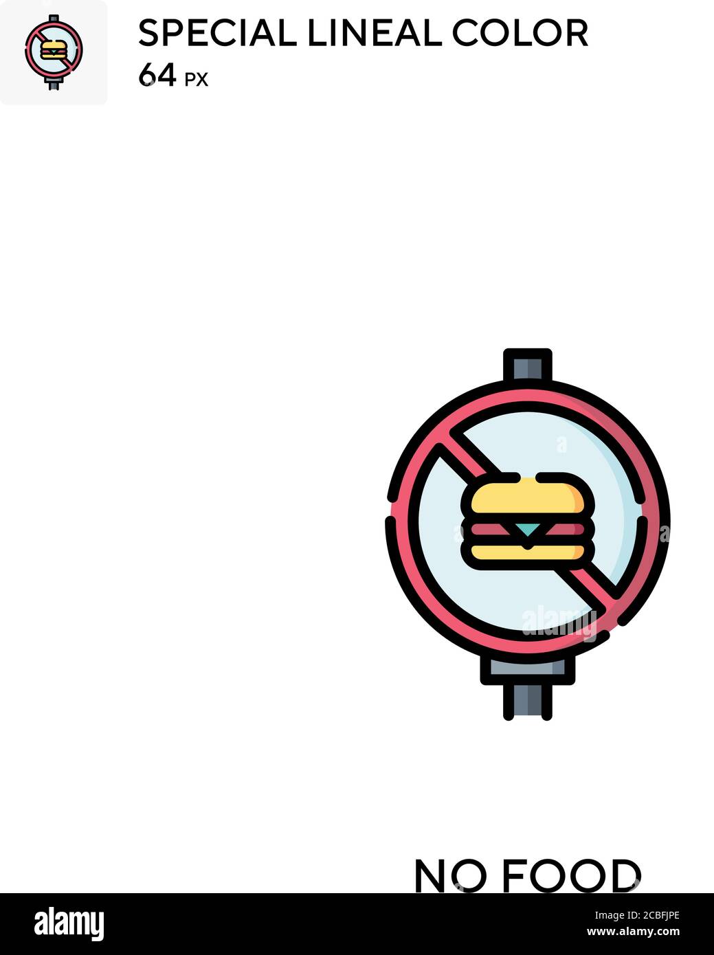 No food Simple vector icon. No food icons for your business project ...
