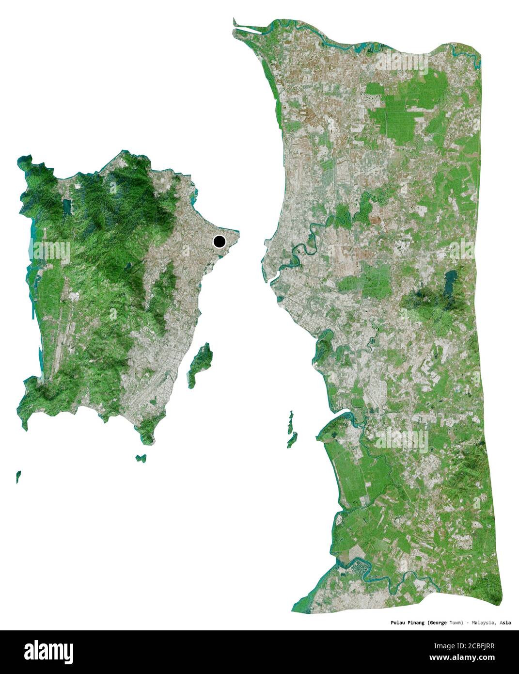 Penang Satellite Map _ Detailed Road Map of Penang – Staubach Messer