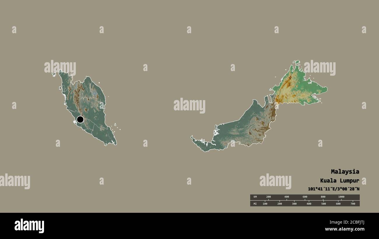 Map of north borneo hi-res stock photography and images - Alamy