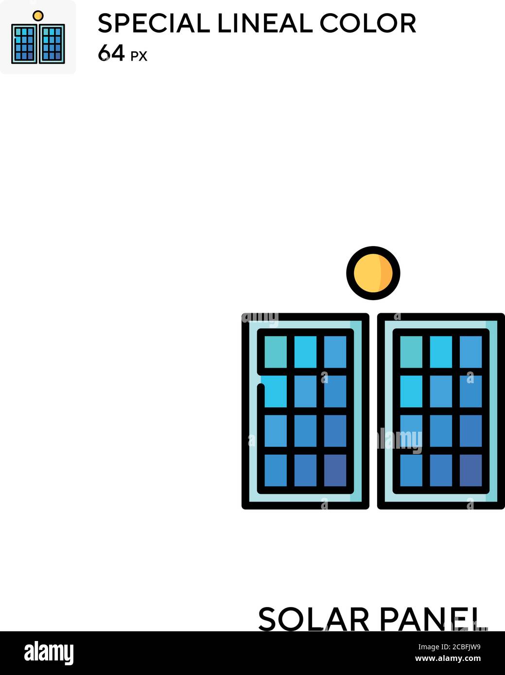 Solar panel Simple vector icon. Solar panel icons for your business ...