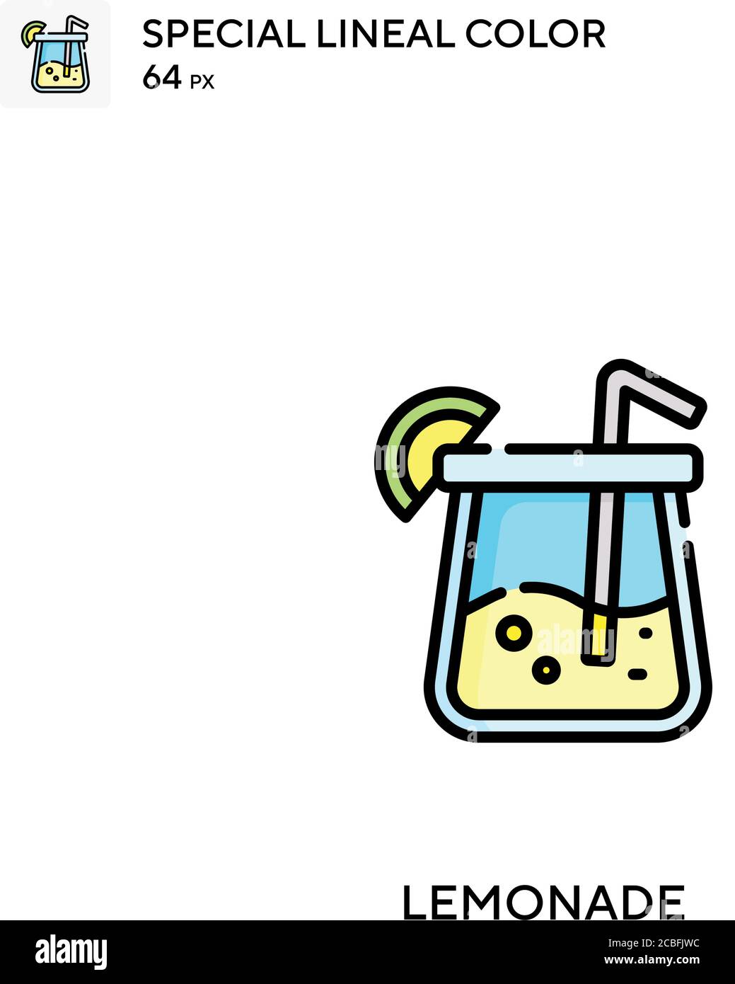 Lemonade Simple vector icon. Lemonade icons for your business project ...