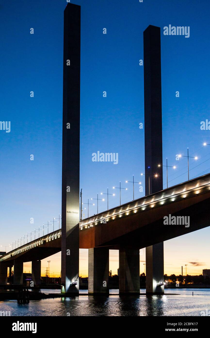 Bolte Bridge at Dusk in Melbourne Australia Stock Photo - Alamy