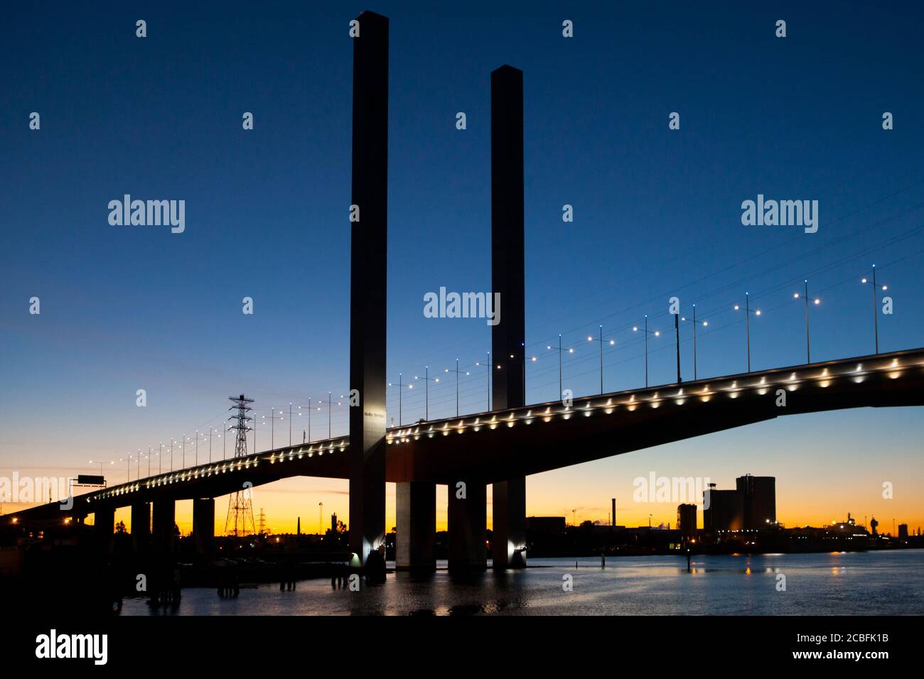 Bolte Bridge at Dusk in Melbourne Australia Stock Photo - Alamy