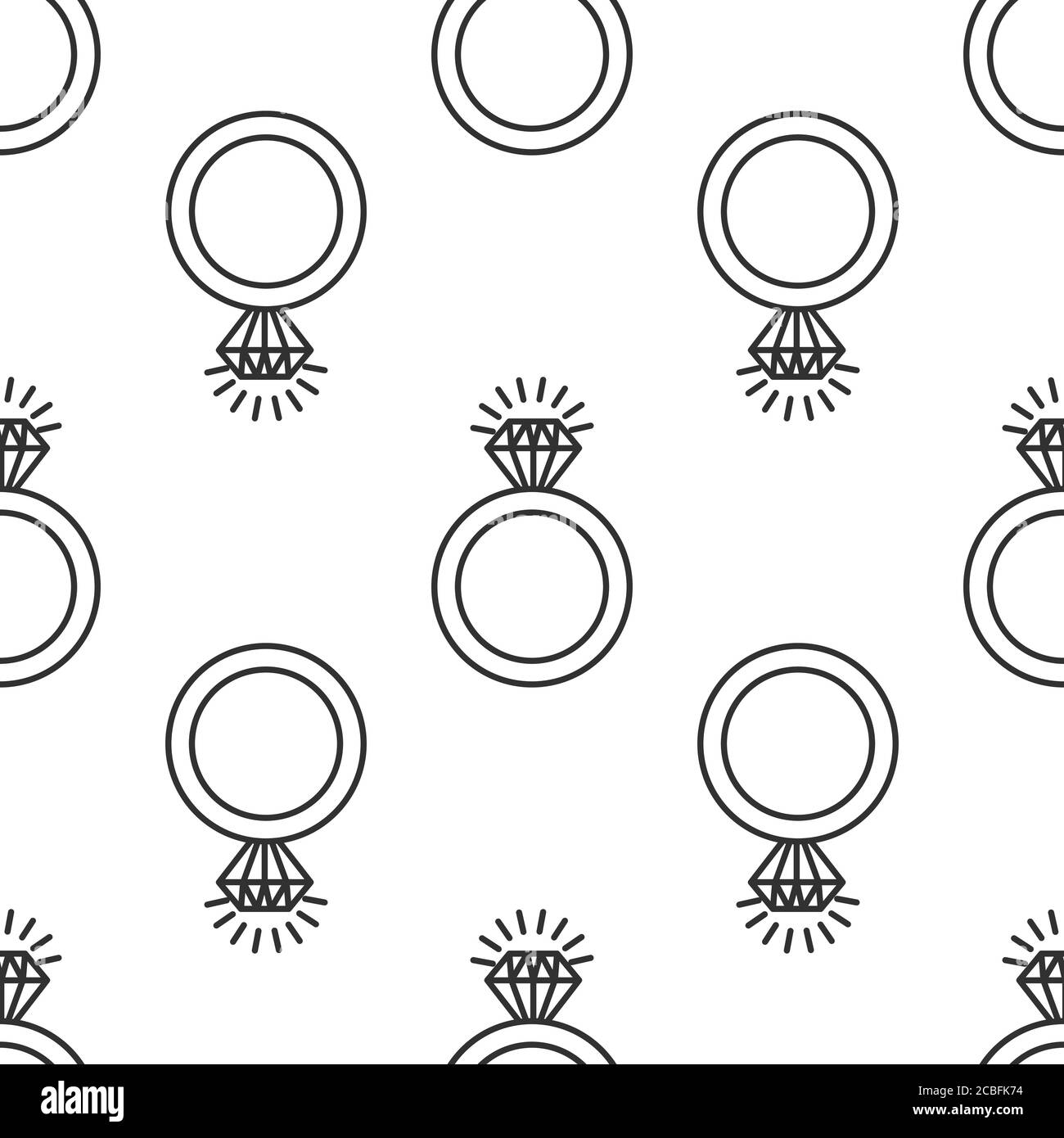 diamond ring doodle drawing seamless pattern background. Stock vector ...