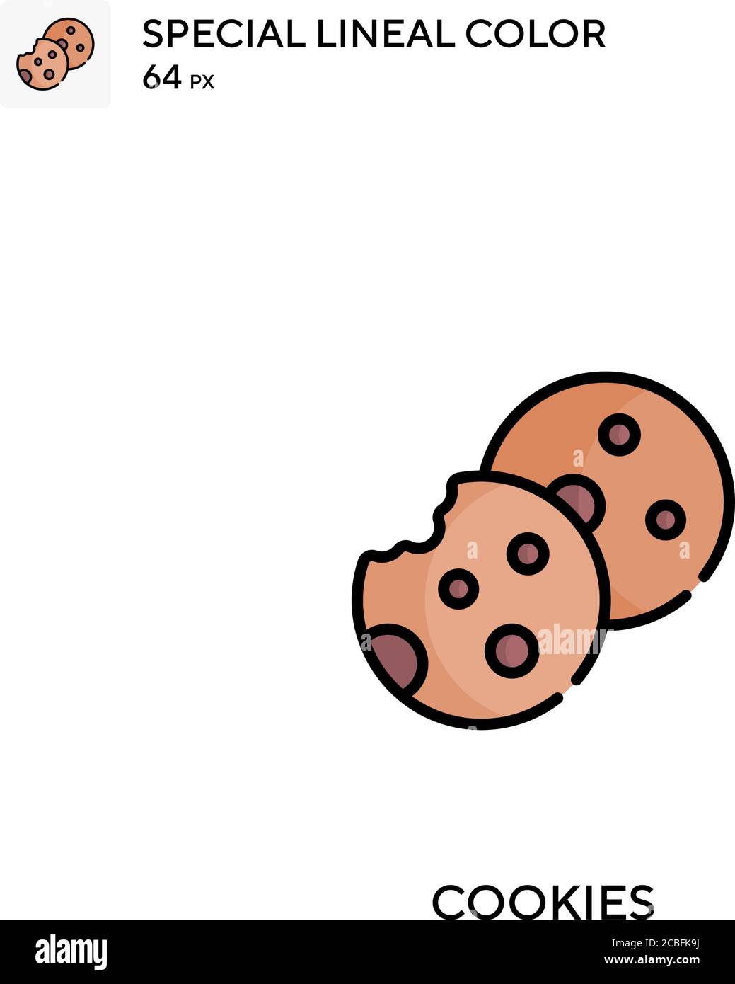 Cookies Simple vector icon. Cookies icons for your business project ...