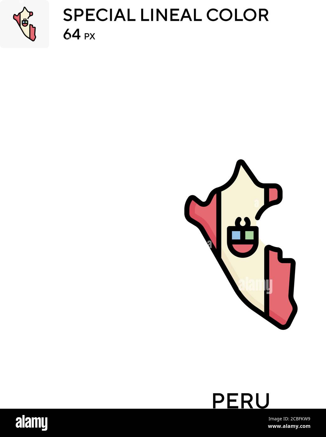 Peru Simple vector icon. Peru icons for your business project Stock ...