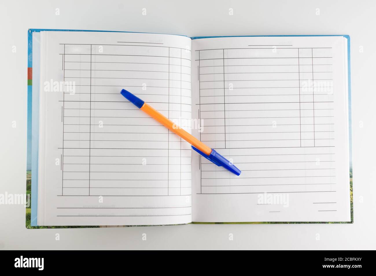 student diary for notes on studies and grades Stock Photo - Alamy