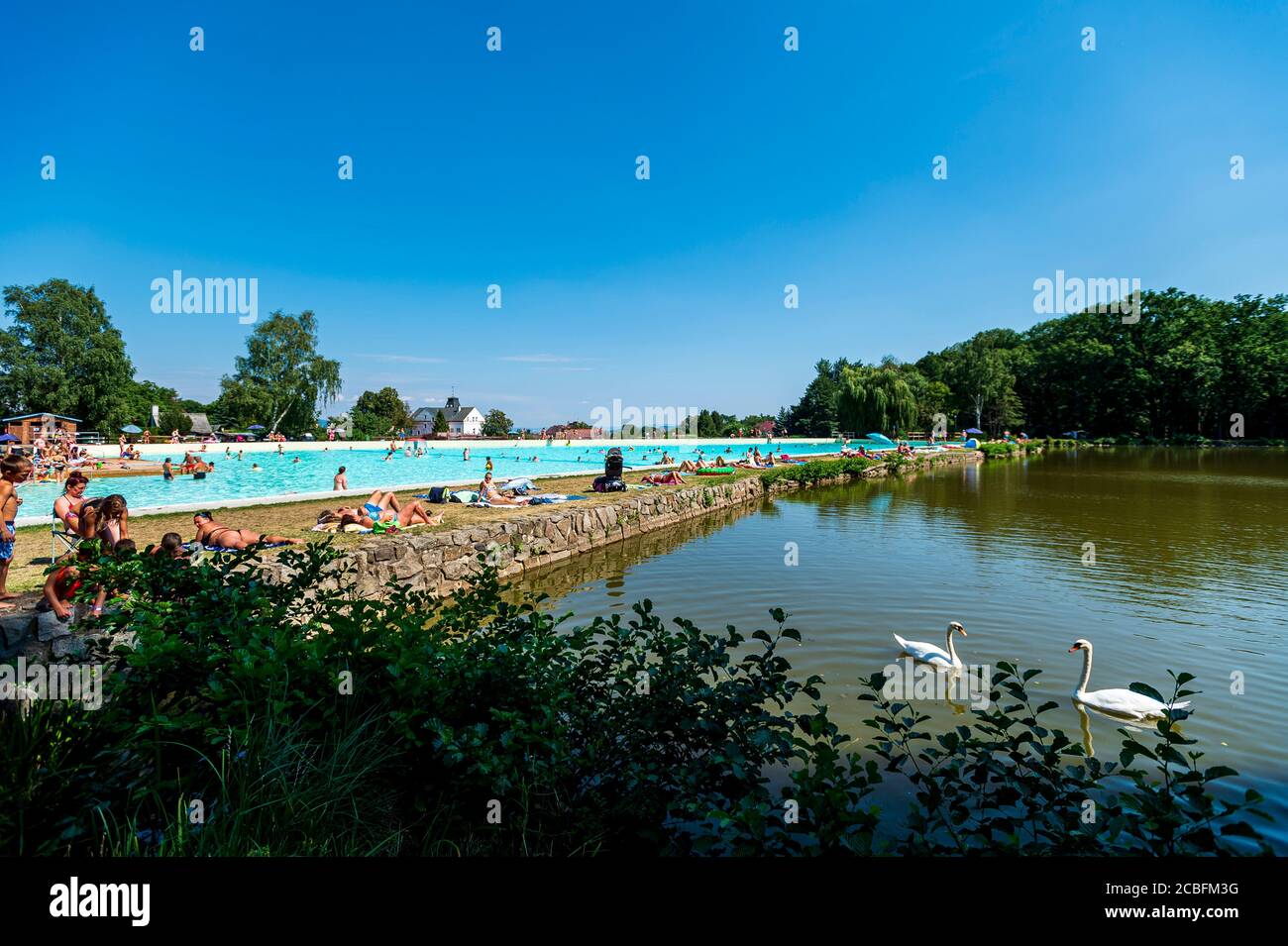 Czech natural swimming pool hi-res stock photography and images - Alamy