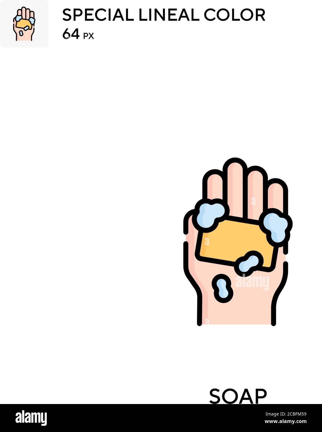 Soap Simple vector icon. Soap icons for your business project Stock ...