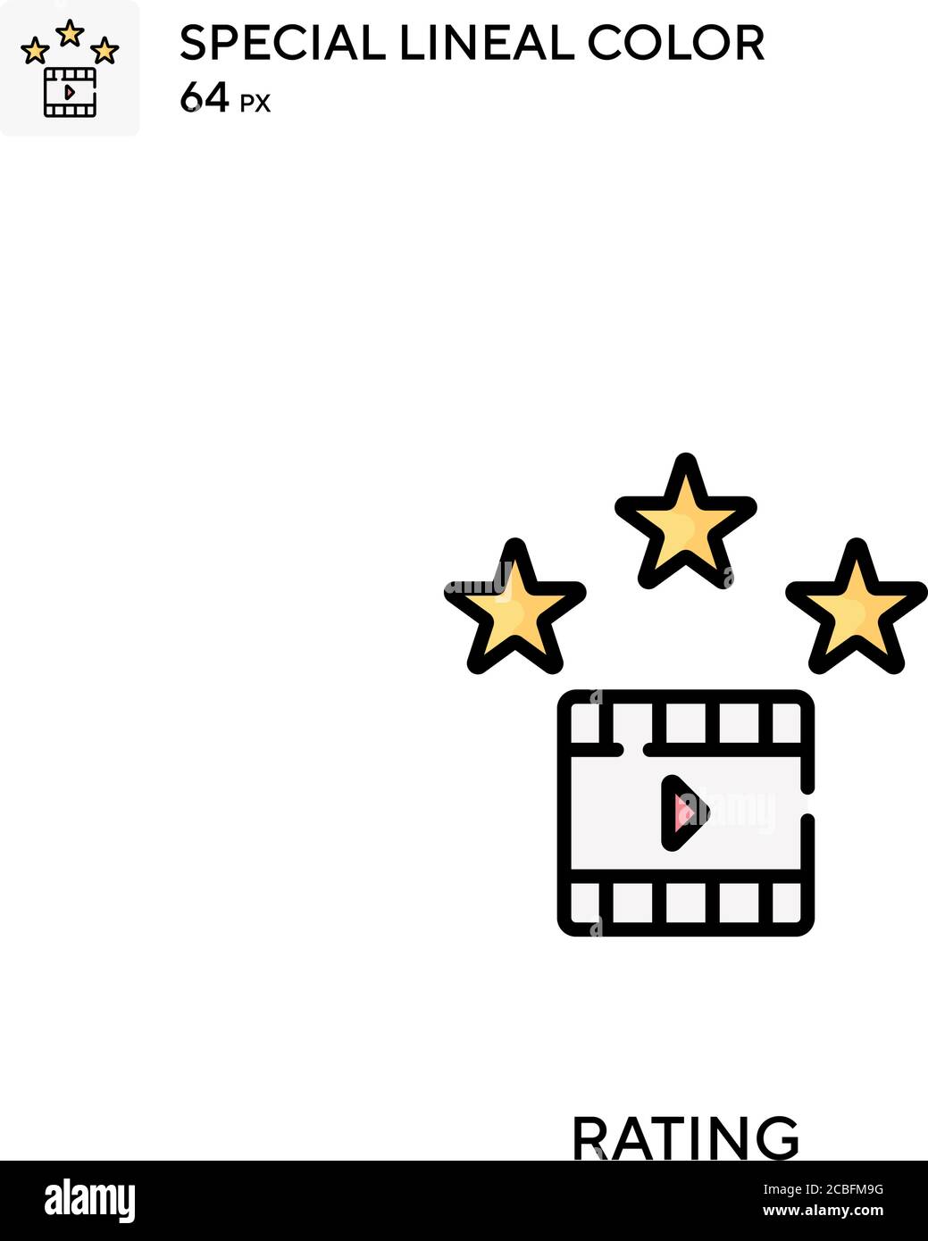 Rating Simple vector icon. Rating icons for your business project Stock ...